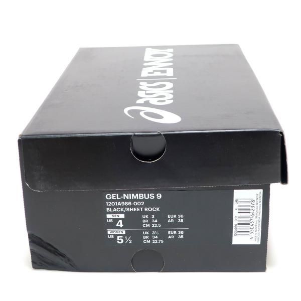 ENNOY x ASICS GEL-NIMBUS 9 BLACK/SHEET ROCK 1201A986-002 ENNOY x ASICS GEL-NIMBUS 9 BLACK/SHEET ROCK 1201A986-002