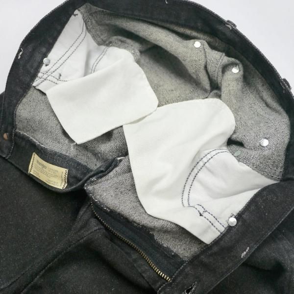 90s Wrangler 13MWS 先染め ブラックデニムパンツ アメリカ製 90s Wrangler 13MWS 先染め ブラックデニムパンツ アメリカ製