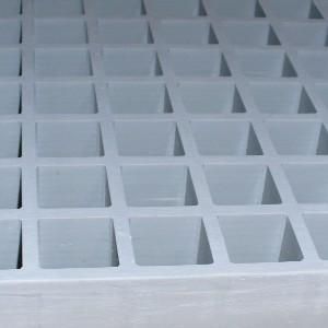 FRPグレーチング，1007×3007×40H(開口40×40，グレー耐薬品タイプ) - ネット販売：フェザーフィールド株式会社