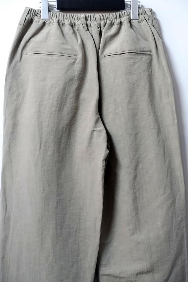 ssstein(シュタイン)/LI/NY POPLIN WIDE EASY TROUSERS/BEIGE ssstein(シュタイン)/LI/NY POPLIN WIDE EASY TROUSERS/BEIGE