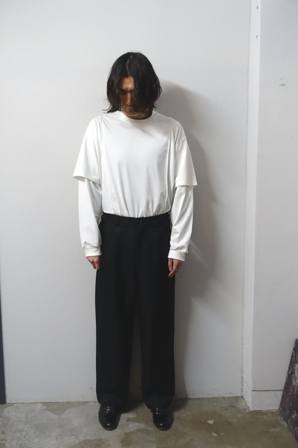 ssstein(シュタイン)/OVERSIZED LAYERED SLEEVE TEE/WHITE 通販 ssstein(シュタイン)/OVERSIZED LAYERED SLEEVE TEE/WHITE 通販