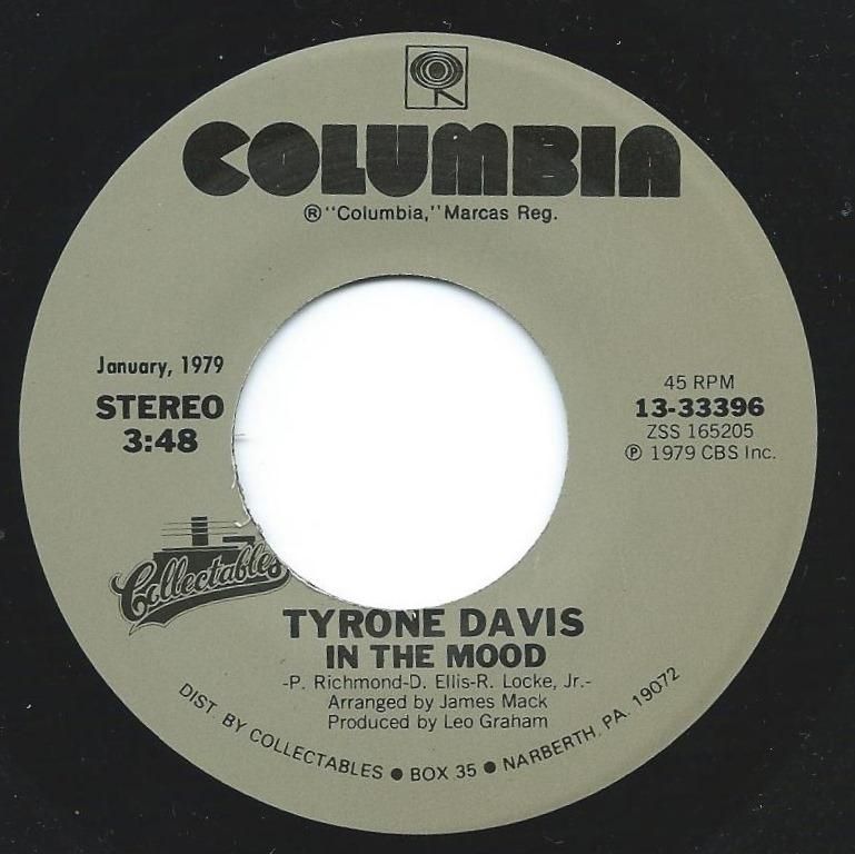 TYRONE DAVIS ‎/ IN THE MOOD / GIVE IT UP (TURN IT LOOSE) (7") - HIP TANK RECORDS