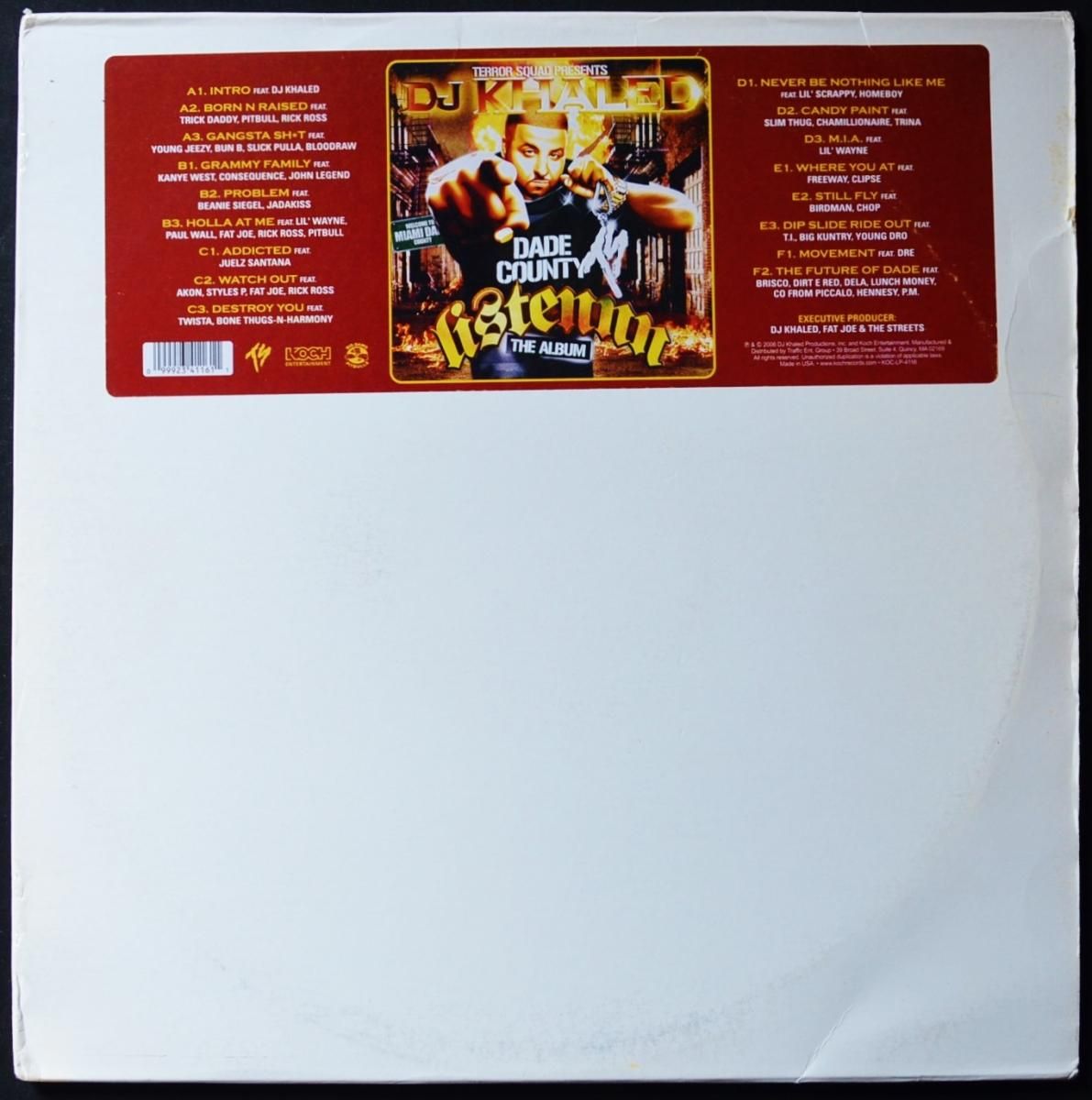 Terror Squad Presents Dj Khaled Listennn The Album 3lp Hip Tank