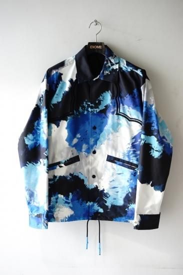 TOGA VIRILIS/トーガビリリース/Polyester tie dye jacket navy TOGA VIRILIS/トーガビリリース/Polyester tie dye jacket navy