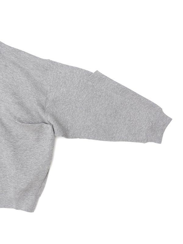 COTTON DOUBLE KNIT TUCKED ZIP HOODY-コットンダブルニット COTTON DOUBLE KNIT TUCKED ZIP HOODY-コットンダブルニット