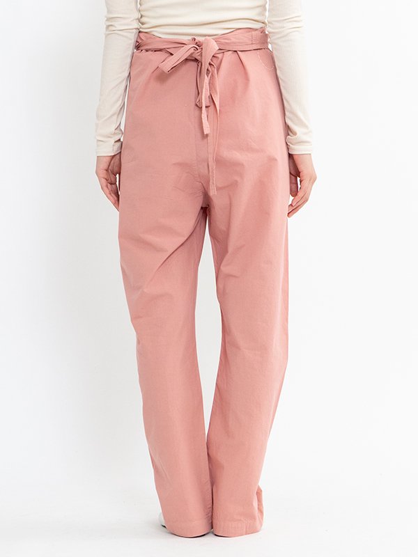 Organic cotton broadcloth tattuke pants-オーガニックコットン Organic cotton broadcloth tattuke pants-オーガニックコットン
