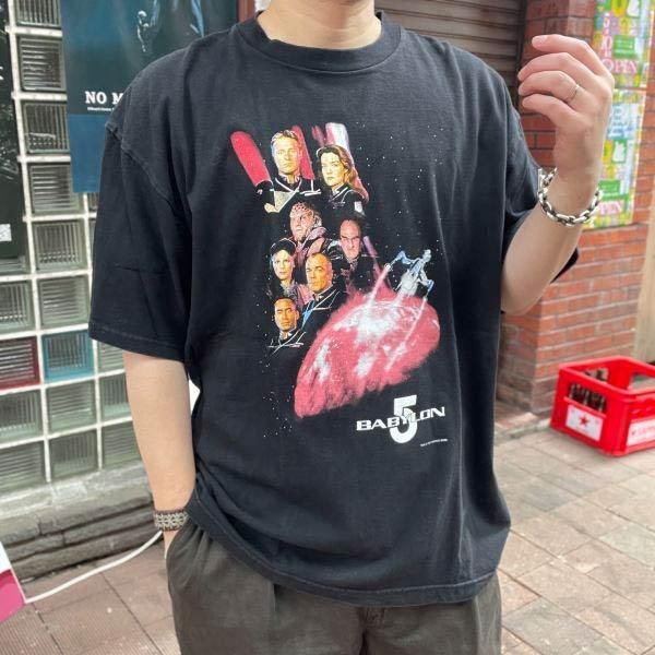 90s バビロン5 半袖Tシャツ 黒 XL | ワーナー SFドラマ - 札幌 90s バビロン5 半袖Tシャツ 黒 XL | ワーナー SFドラマ - 札幌